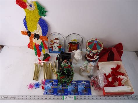 Assorted Christmas Decorations Bodnarus Auctioneering