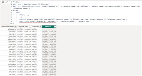 Solved Calculating Time Between Despatching Two Orders Microsoft