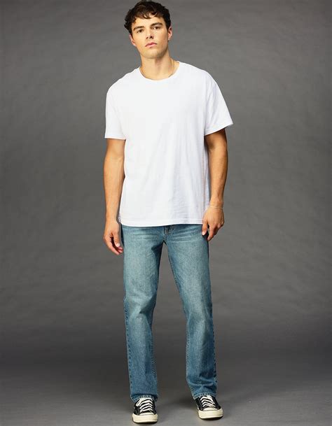 Rsq Mens Slim Straight Jeans Medium Wash Tillys