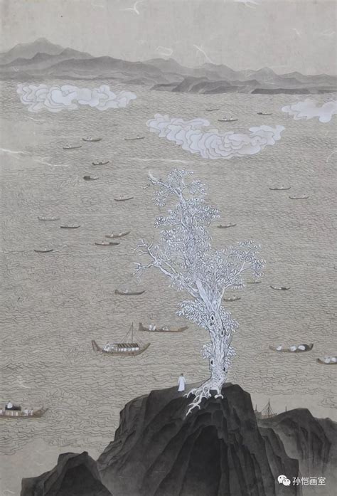 工笔画船 工笔画 工笔画花 文秘苑图库