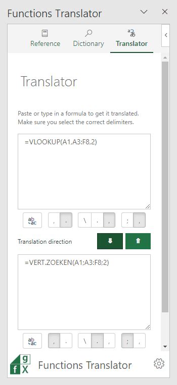 How To Translate In Excel Text Formulas