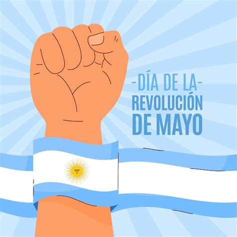 Free Vector Hand Drawn Argentinian Dia De La Revolucion De Mayo