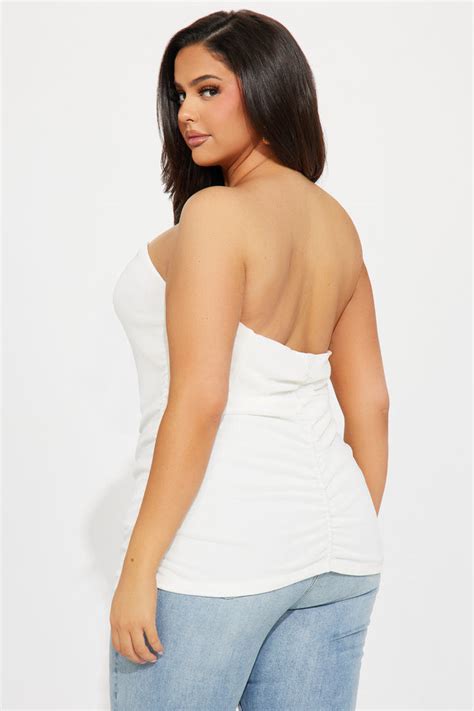 Looks Kill Tube Top Ivory Fashion Nova
