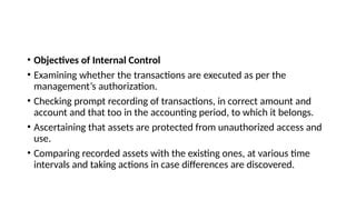 Difference Between Internal Control And Internal Audit Pptx