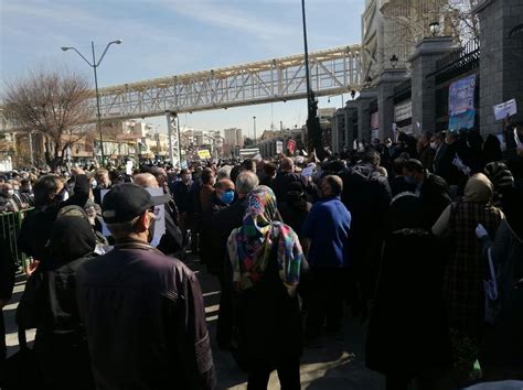 اعتراض بازنشستگان تأمین اجتماعی به وضعیت معیشتی تصاویر شهرآرانیوز