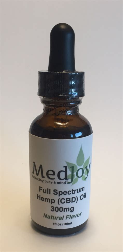 Full Spectrum Hemp Cbd Oil Natural Flavor 1oz Tincture 300mg