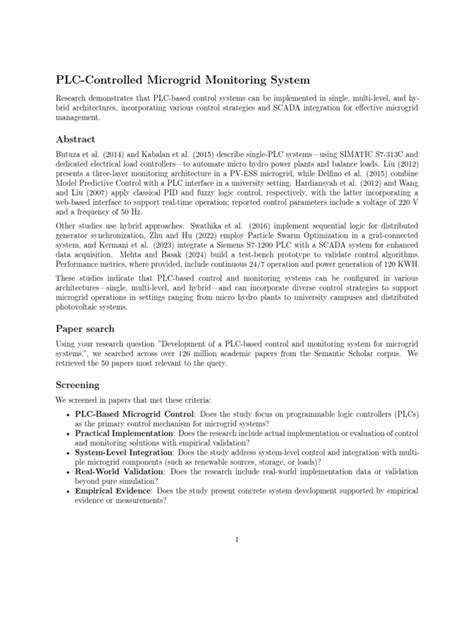 Elicit Plc Controlled Microgrid Monitoring System Report Pdf