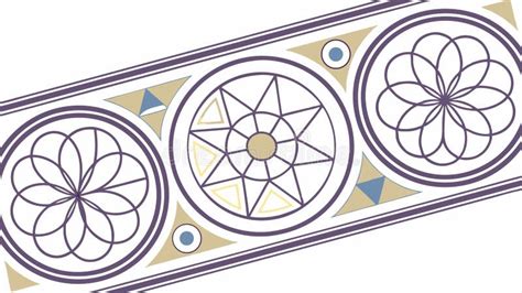 Geometric Circular Pattern Ornamental Border Vector Abstract Design Element Vector Design