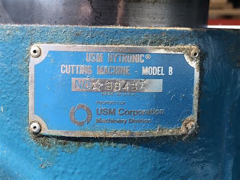 Usm Model B Swing Arm Clicker Ws2756 Harrell Machinery Sales