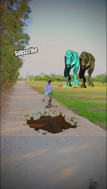 Vfx Magic Dinosuar Attack Water Jump Videomagic Comdeyviral Foryou