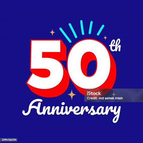 3d 50 년 기념 로고 디자인 축하 요소가 있는 50주년 기념 배지 디자인 회사 또는 비즈니스 생일을 축하하기 위한 기호 및