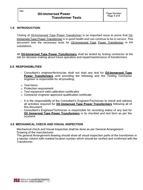 Transformer Testing Pdf Transformer Electrical Engineering