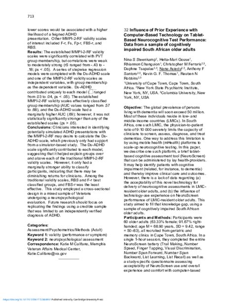 Pdf 32 Influence Of Prior Experience With Computer Based Technology