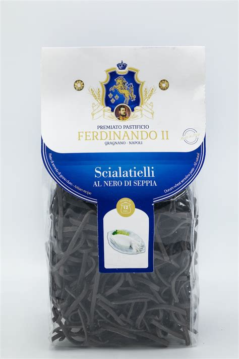 FERDINANDO II SCIALATIELLI AL NERO DI SEPPIA PASTA DI GRAGNANO IGP