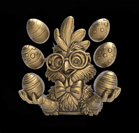 Easter Chick Decor 3d Model For Cnc And 3d Printing Ss3dprintables