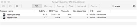 Cpu Spikes Every 30 Seconds Support Roon Labs Community
