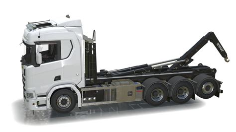Scania R650 8x4 avec bras élévateur Joab Work In Progress FS22 KingMods