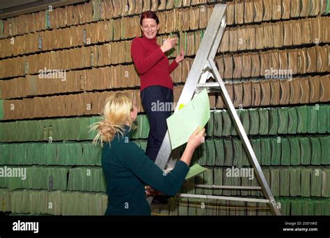 Files And Documents In The Archive In The Office Administration And