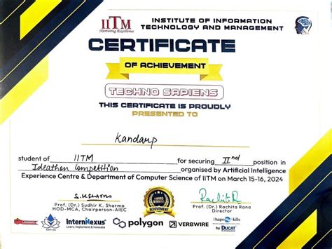 kandarp kumar thakur on linkedin innovation ideathon technosapiens