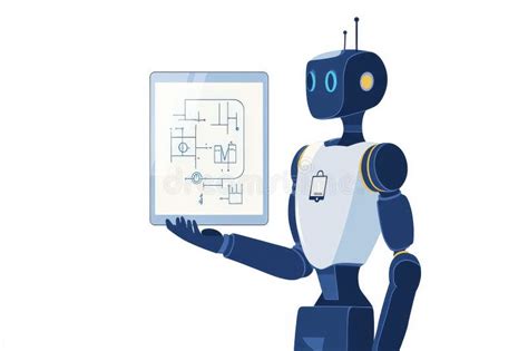 Robotic Automation Process Optimization Illustration Stock Illustration