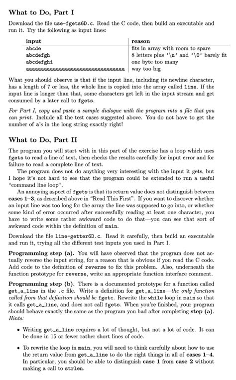 Solved Code For Files Fgets And Linegetter Are Given At The