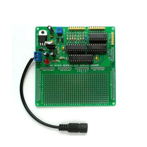 serial driver for large seven segment led displays pcb only