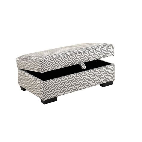 Inspire Grey Westwood Fabric Ottoman Stool By Scs