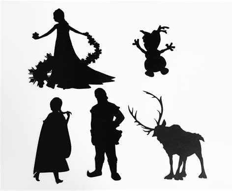 Frozen Character Silhouettes