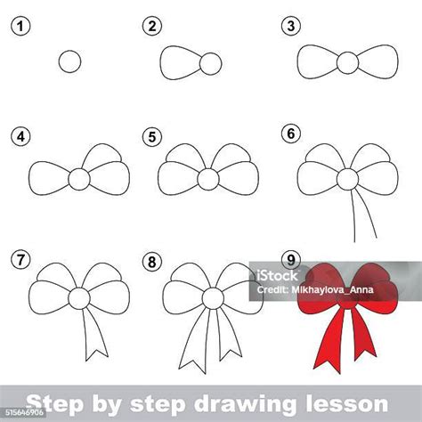 Tutorial Menggambar Cara Menggambar Busur Ilustrasi Stok Unduh Gambar