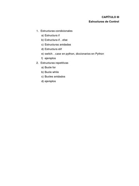Capítulo Iii Pdf Python Lenguaje De Programación Algoritmos