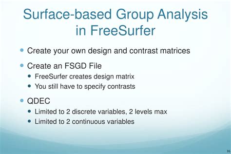 Ppt Surface Based Group Analysis In Freesurfer Powerpoint Presentation Id9442316