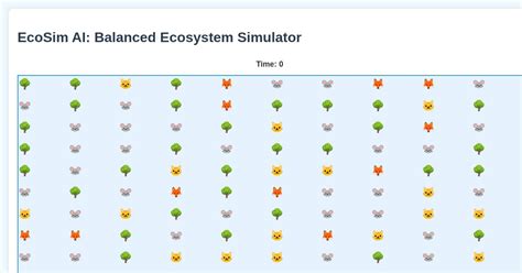 Ecosim Ai Balanced Ecosystem Simulator