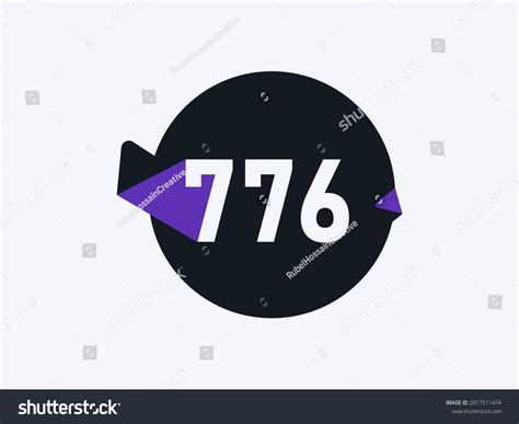 Number 776 Logo Icon Design Vector Stock Vector Royalty Free