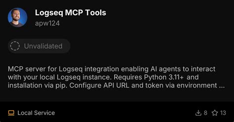 Logseq MCP Tools MCP Servers LobeHub