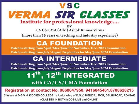 Ca Cs Cma Adv Ashok K Verma On Linkedin Next Batch Will Start From 15062023