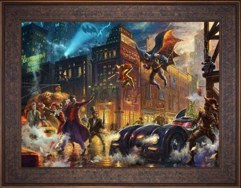 The Dark Knight Saves Gotham City Thomas Kinkade Gallery Of Murfreesboro