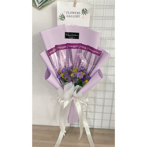 Money Bouquet Empty Put Banknote Cute Purple Wood Pop Can Be On Your