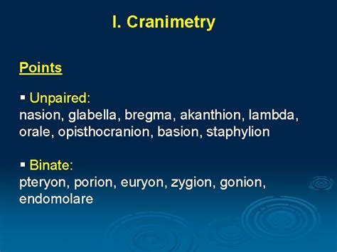 Basic Of Craniometry And Cephalometry I Craniometry Technique