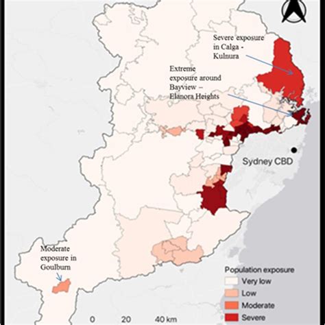 Map Of Population Flood Exposure In The Hnc Using An Indicator Of Download Scientific Diagram