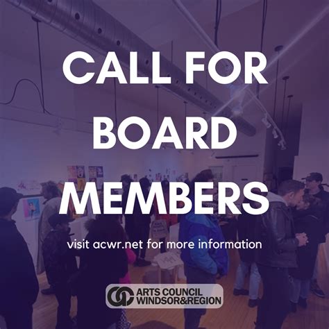 Call For Board Members Arts Council Windsor And Region Arts Council