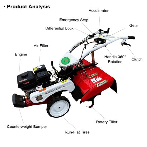 Mini Power Tiller Cultivator Backfiller Diesel Motor Cultivators