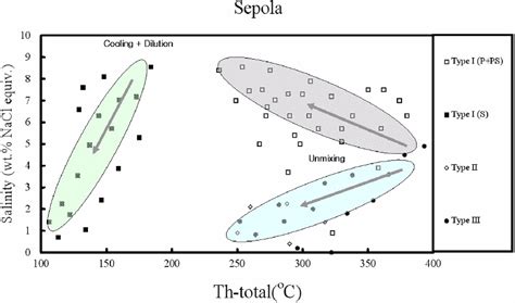 Total Homogenization Temperature Versus Salinity Diagram For The Fluid