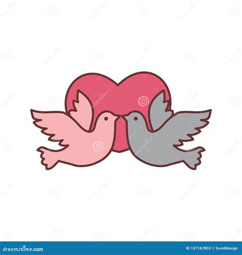 Dove Bird Love Vector Illustration Graphic Stock Vector Illustration