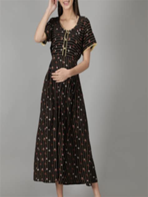 Buy Nightspree Black Maternity Midi Dress Dresses For Women 19296238