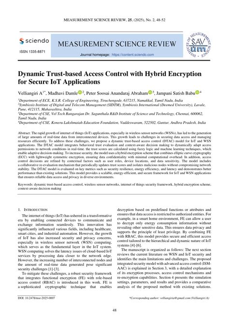 Pdf Dynamic Trust Based Access Control With Hybrid Encryption For