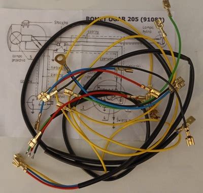 INSTALACJA ROMET OGAR 205 KABLE SCHEMAT 9835439390 Oficjalne