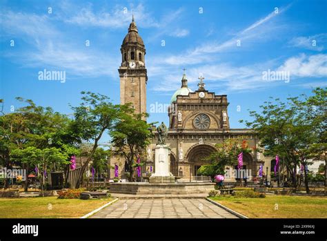 Manila Cathedral Located In Intramuros District Manila Philippines