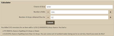 Ive Officially Hit A 0 01 Drop Rate On The Dry Calc R 2007scape