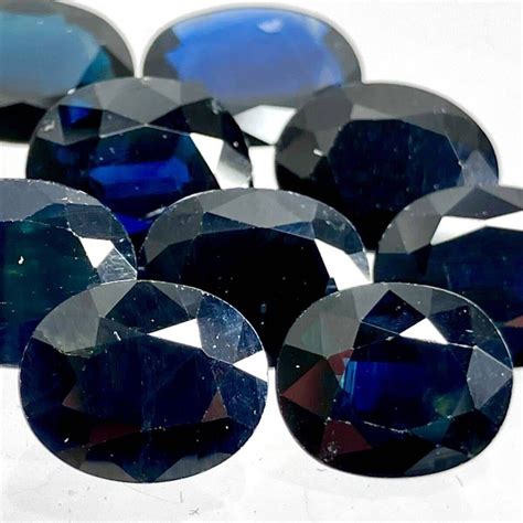 やや傷や汚れあり 天然サファイア9点おまとめ M 20ct 裸石 宝石 Sapphire sapphire サファイア コランダム 藍玉