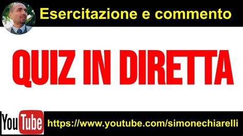 Quiz In Diretta Per La Preparazione Ai Concorsi Commentati Concorsi Pubblici Community